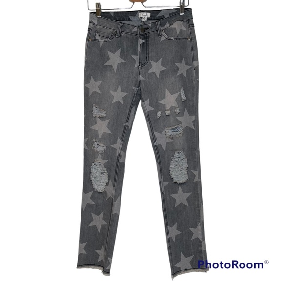 Easel Los Angeles | Jeans | Easel Los Angeles Star Printed Denim Jeans ...
